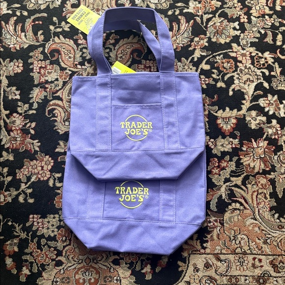 Trader Joe'S | Bags | Trader Joes Purple Tote Bag | Poshmark